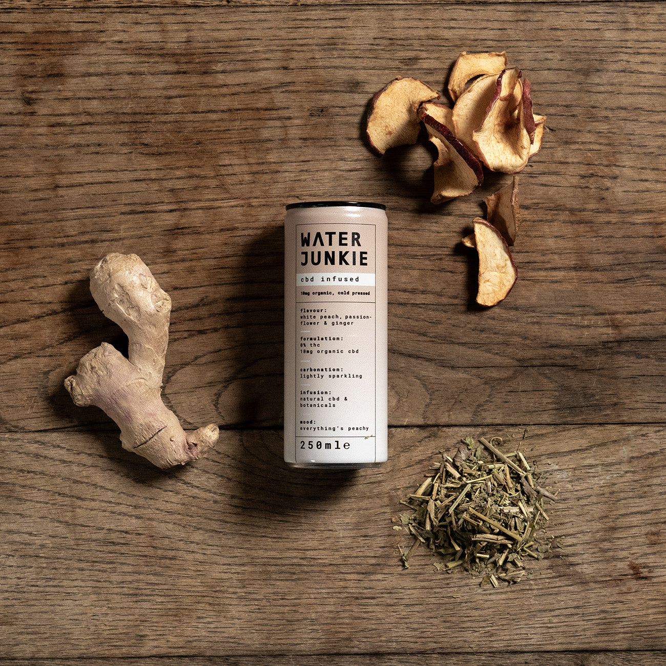 White Peach, Passionflower & Ginger CBD Drink - Water Junkie UK